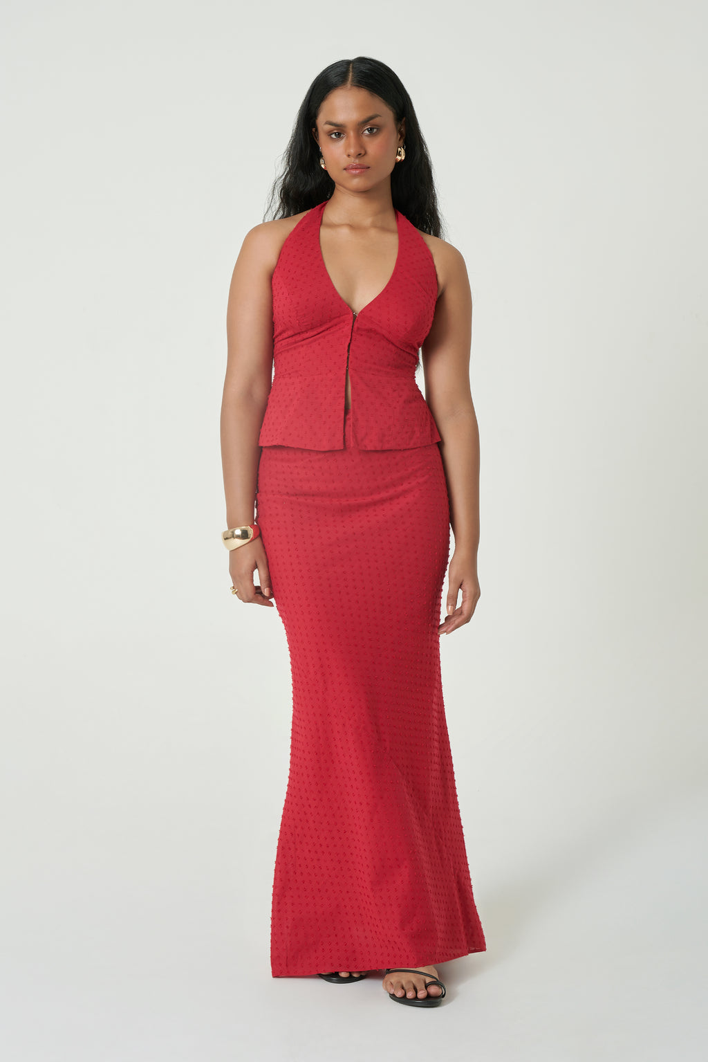 Rhea Top - Cherry – Summeraway.in